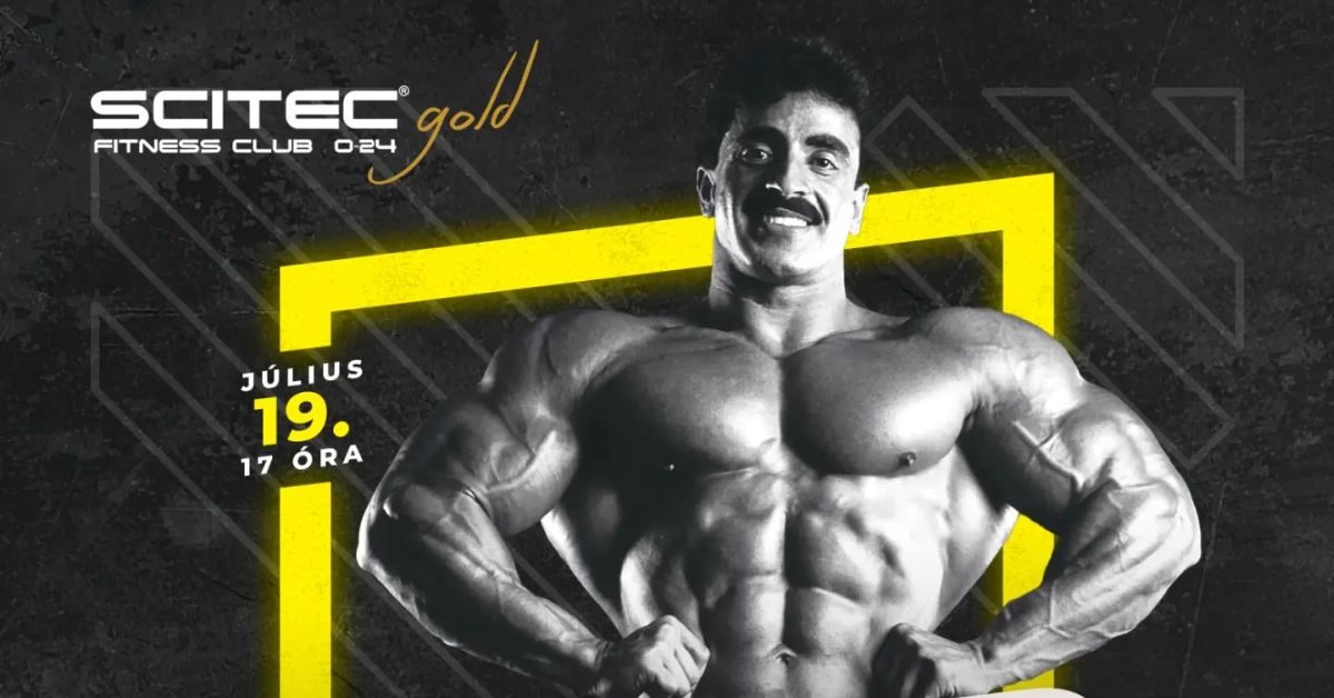 Pénteken újabb testépítő legenda érkezik a Scitec Goldba: Samir Bannout!