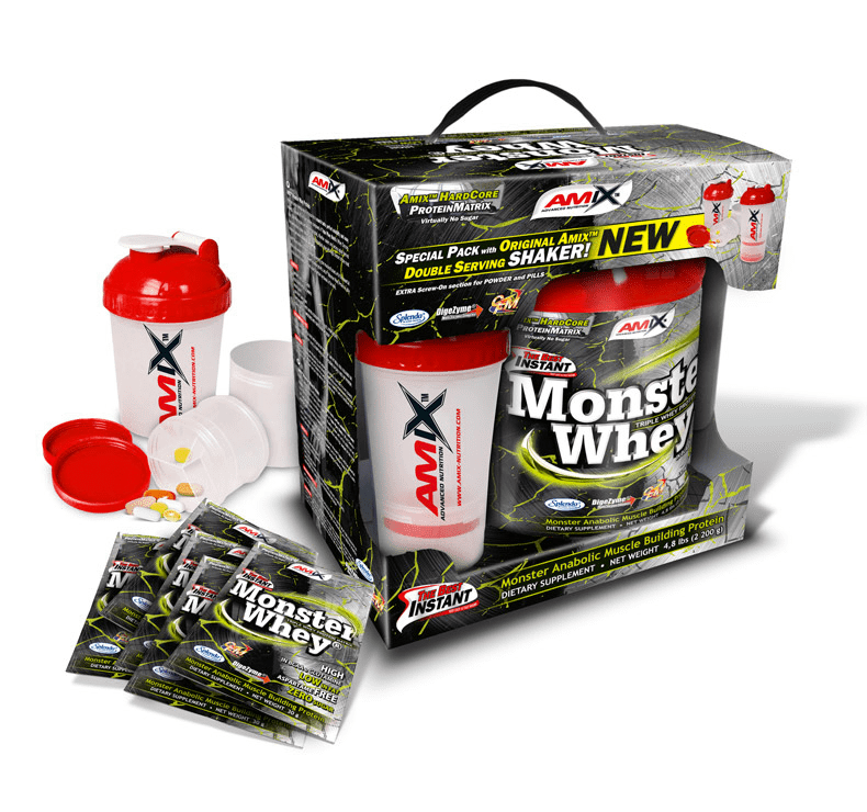 Anabolic Monster Whey Protein Box (2 kg) - Amix